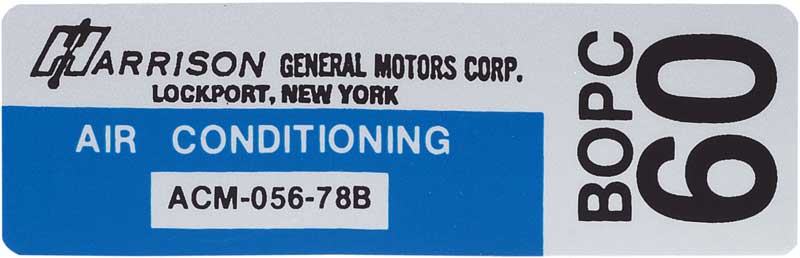 1978 All Makes All Models Parts | DC1060 | 1978 Harrison AC Evaporator ...