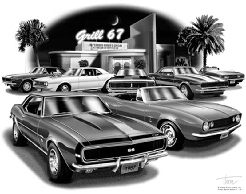 68 Camaro Drawings