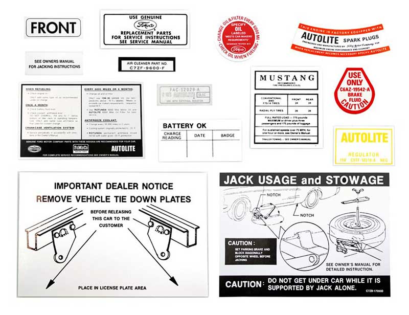 1967 Ford Mustang Parts | Emblems and Decals | Classic Industries