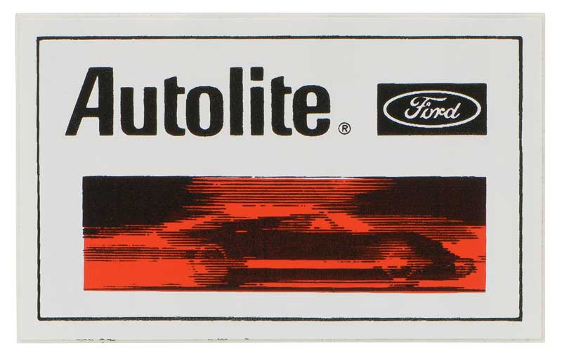 1964-1973 All Makes All Models Parts | FD5827 | Ford Autolite Decal 1 1 ...