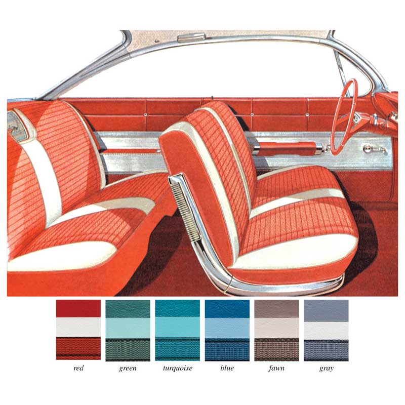 1961 Chevrolet Impala Parts | Interior Soft Goods | Seat Upholstery ...