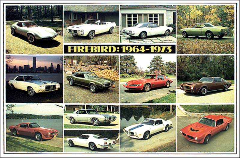1967-1973 All Makes All Models Parts | P970 | Poster; Firebird: 1964 ...