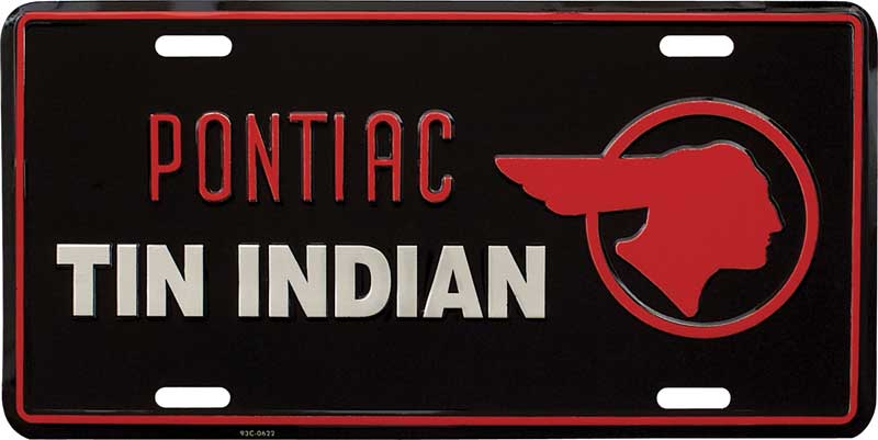 All Makes All Models Parts | RW207 | Pontiac Tin Indian License Plate ...