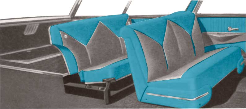 1956 Chevrolet Bel Air Parts | Interior Soft Goods | Seat Upholstery ...