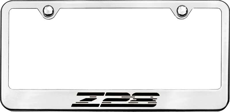 1967-2002 All Makes All Models Parts | UB012 | Z28 Chrome License Plate ...
