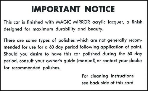 1953-1958 All Makes All Models Parts | DC83 | Lacquer Paint ...